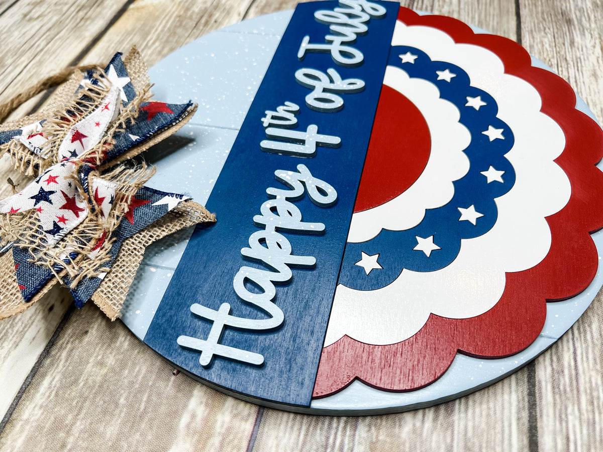 Patriotic Banner DIY Round – Simply Crafty DIY